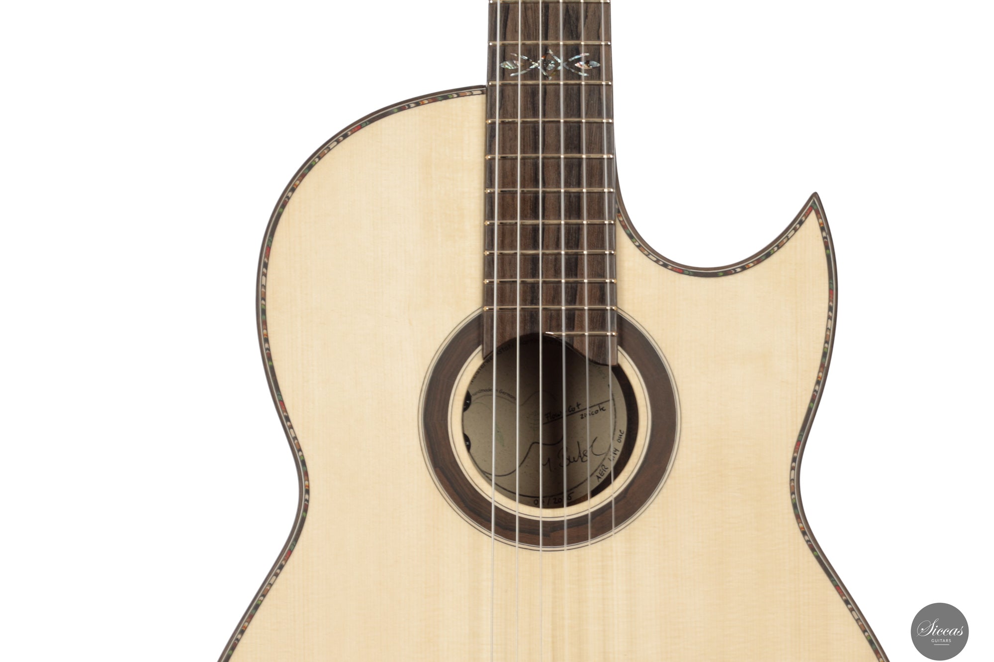 Martin Bretscher - 2025 Flow - Cut Crossover 64 cm – Siccas Guitars